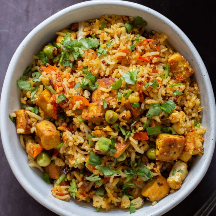 Podi Rice - Indian Chili Garlic Peanut Fried Rice
