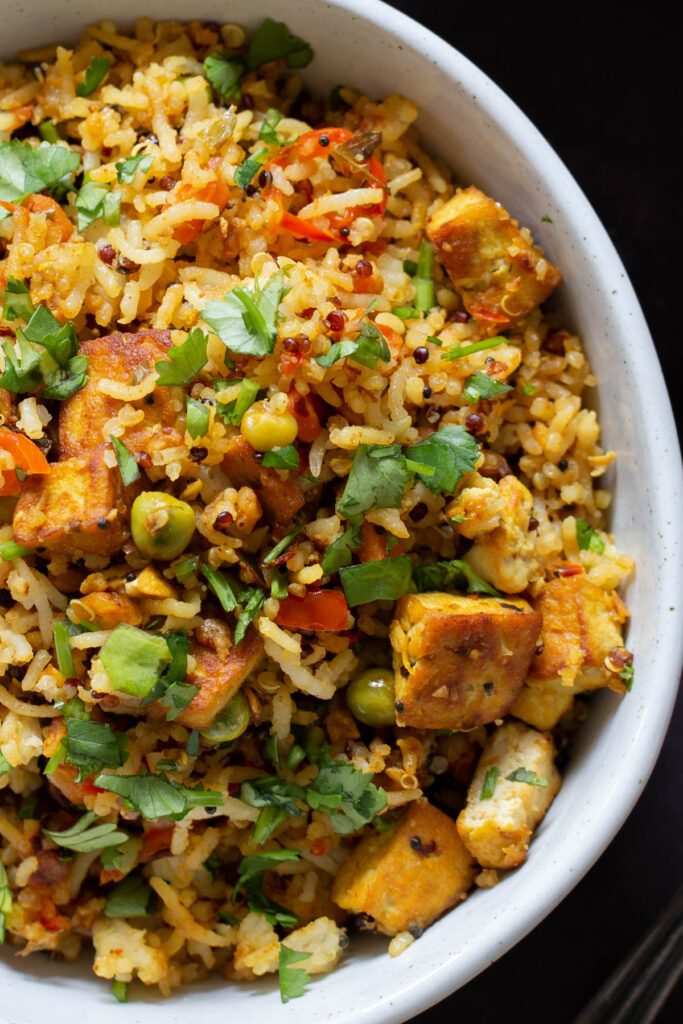 Podi Rice - Indian Chili Garlic Peanut Fried Rice