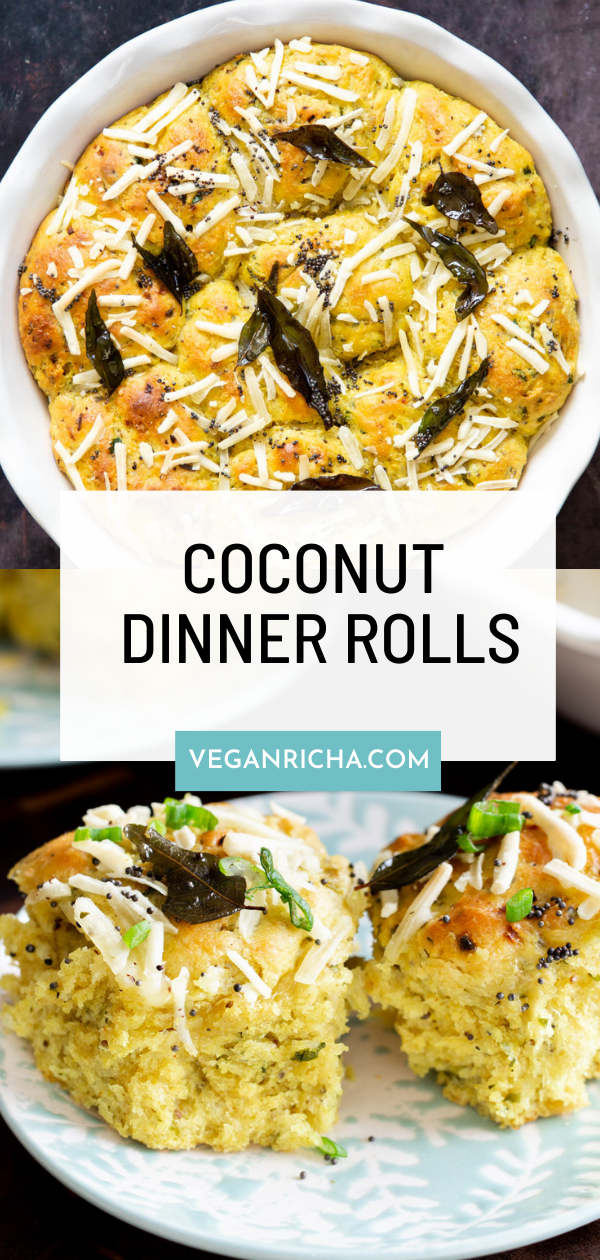 Coconut Dinner Rolls With Indian mustard seed tempering | Vanitas Kitchen