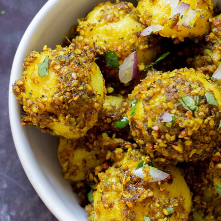 Indian Peanut Sesame Potatoes