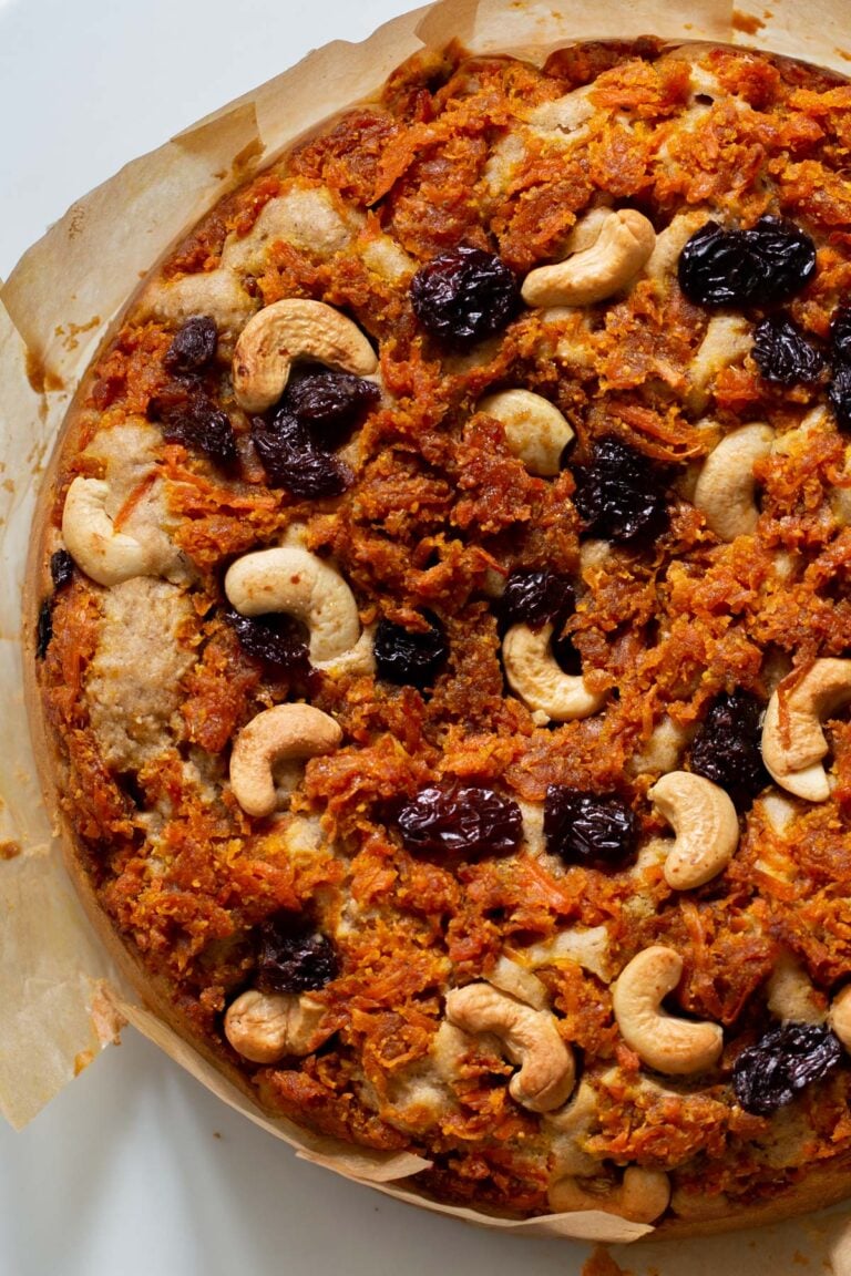 Carrot Halwa Cake (Indian Carrot Cake)
