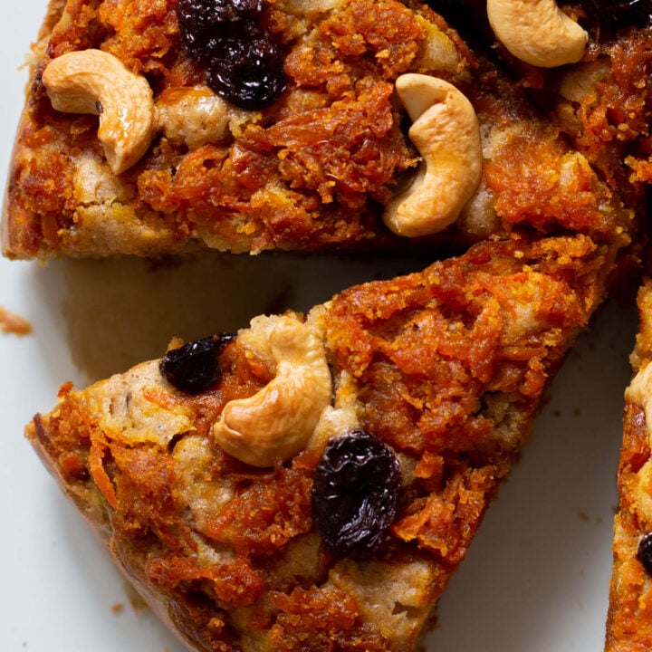 Carrot Halwa Cake (Indian Carrot Cake)