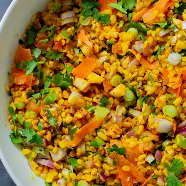 Moong Dal Chaat (Sweet-and-Savory Lentil Salad)