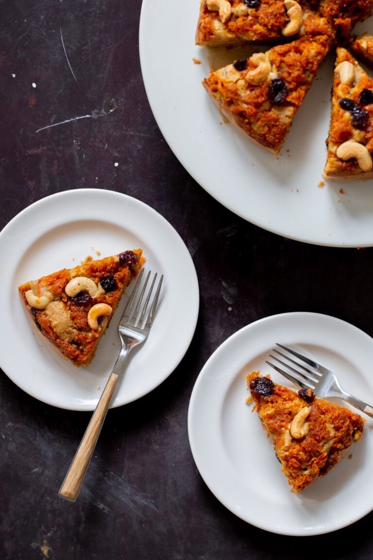 Carrot Halwa Cake (Indian Carrot Cake)