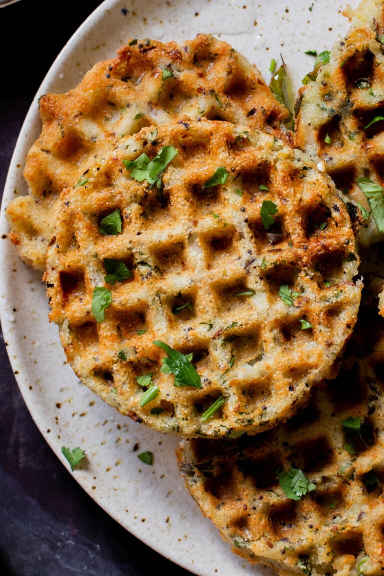 Rava Idli Waffles