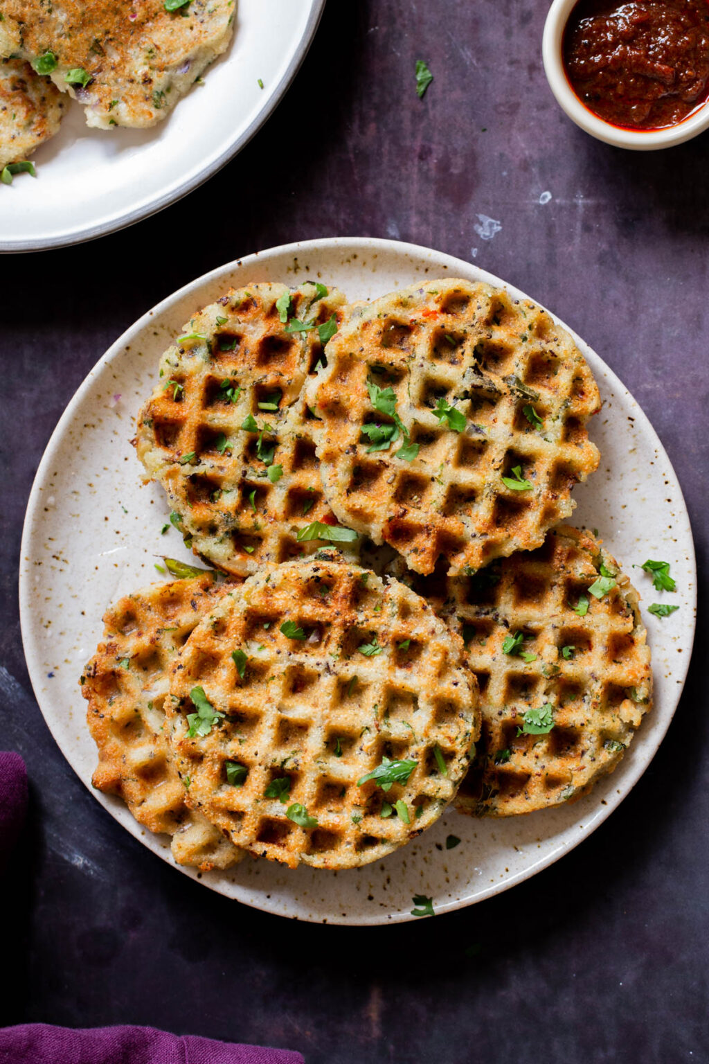 Rava Idli Waffles - Zanien.com