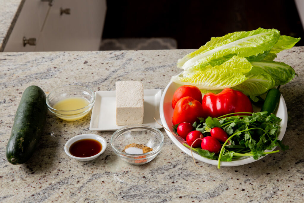 Chaat Masala Salad Chopped Salad with Indian Lime vinaigrette
