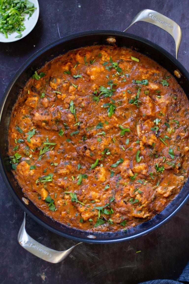 Hyderabadi Wedding Chicken Curry with Tofu (One Pot!)