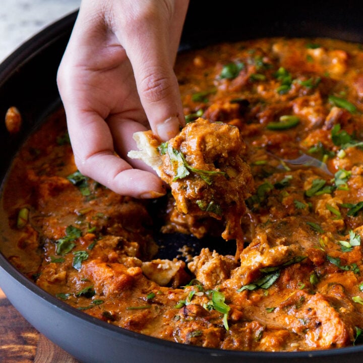 Hyderabadi Wedding Chicken Curry with Tofu (One Pot!)