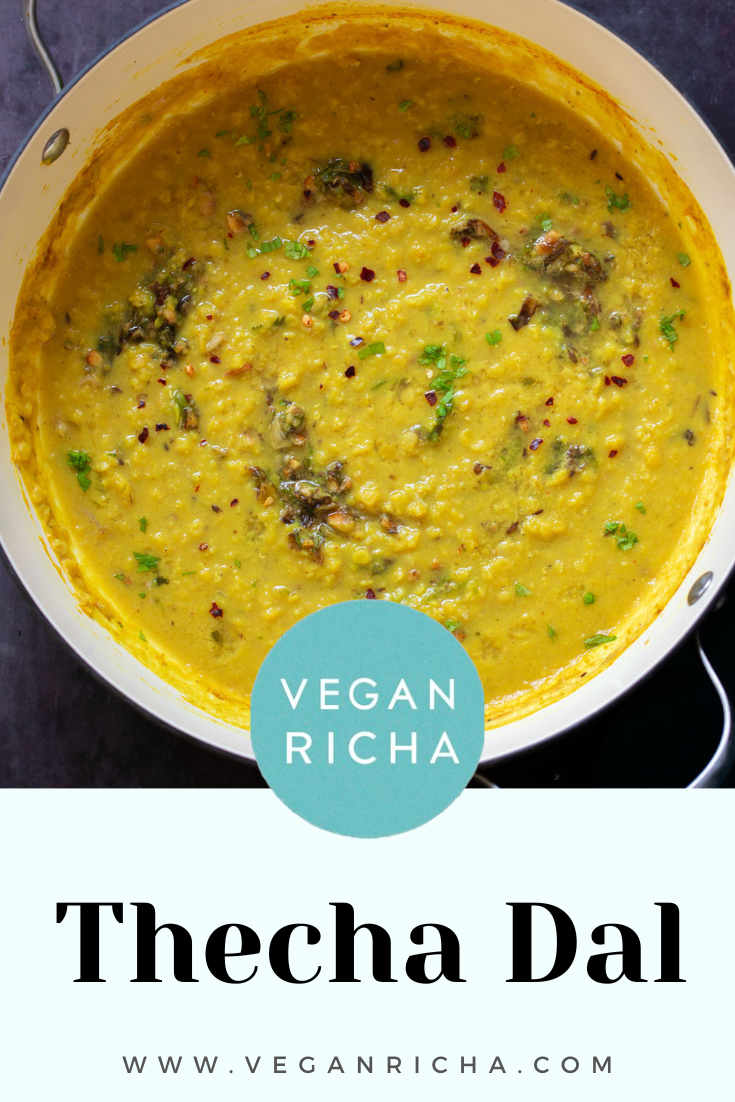 Thecha Dal (Lentil Dal with Blistered Green Chili Garlic Chutney)