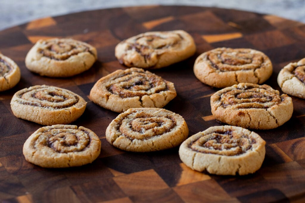 Pumpkin Spice Roll Cookies (gluten-free, grain-free, soy-free)