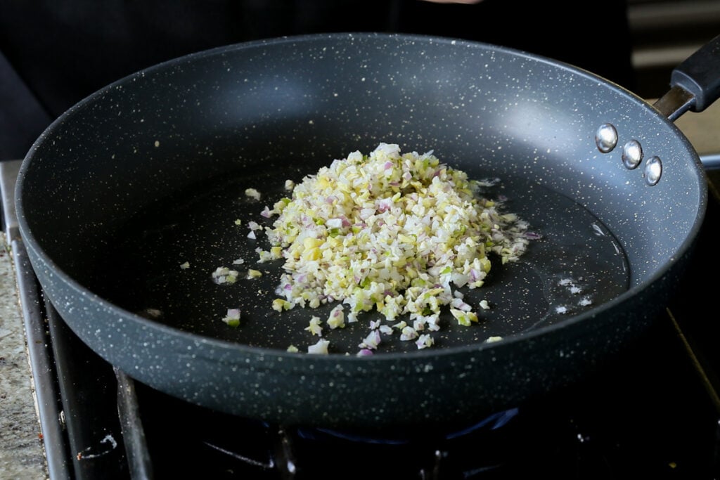 Easy Schezwan Fried Rice (30 minutes, one-pan meal)