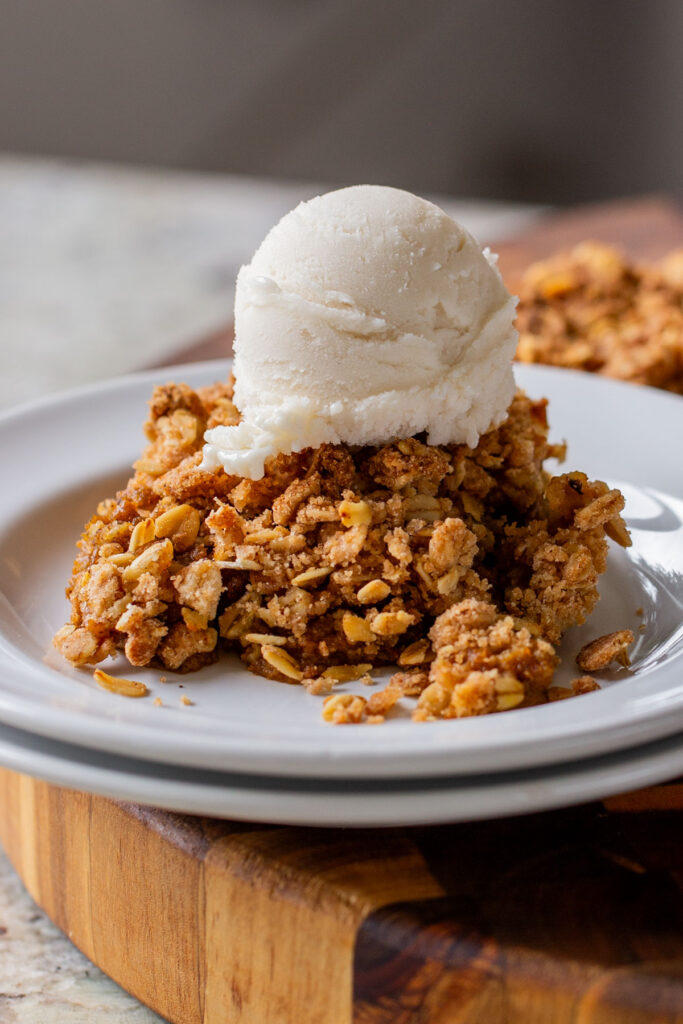 Easy Pumpkin Crisp (soy-free, nut-free, dairy-free)