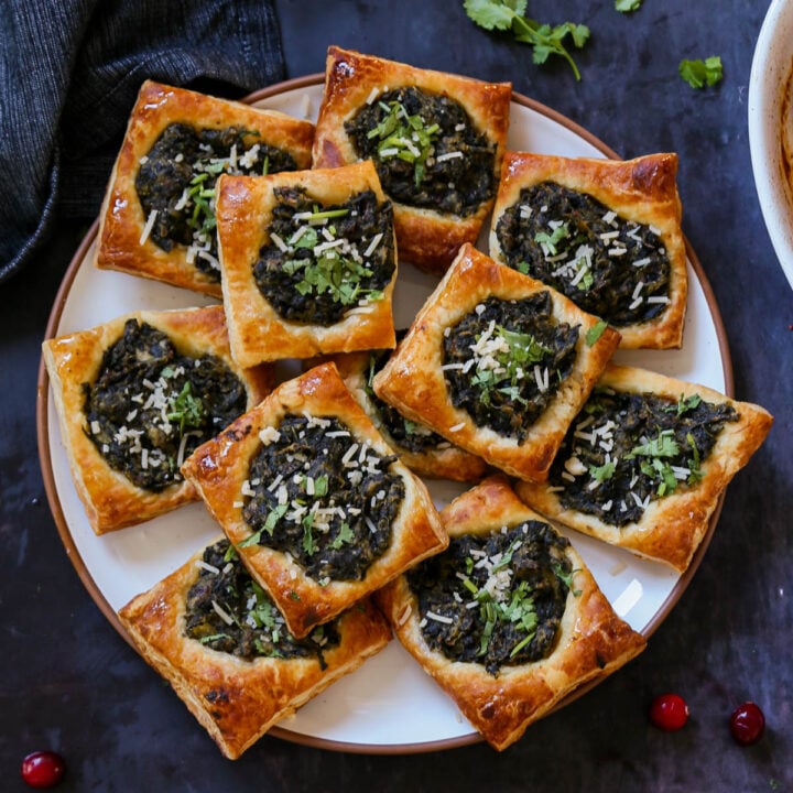 Indian-Spiced Spinach Puff Pastry