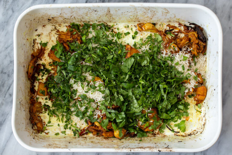 Baked Jackfruit Biryani (one pan!)