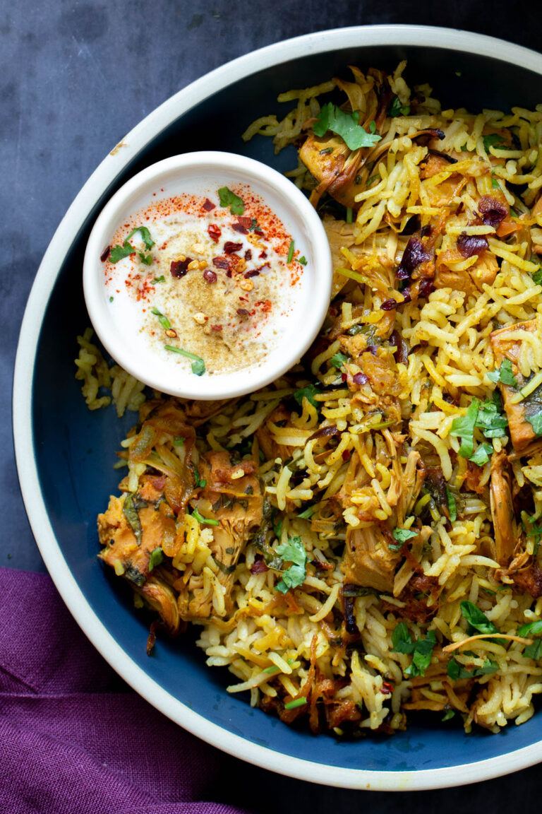 Baked Jackfruit Biryani (one pan!)