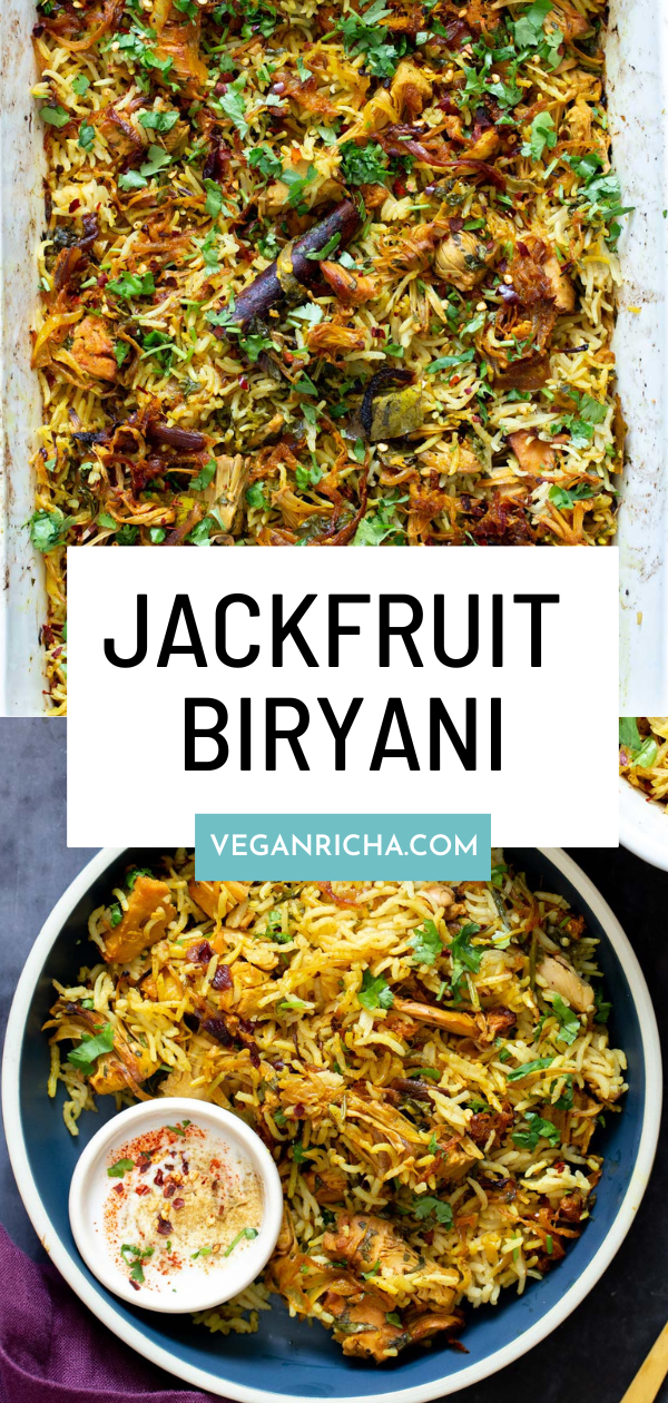 Baked Jackfruit Biryani (one pan!)