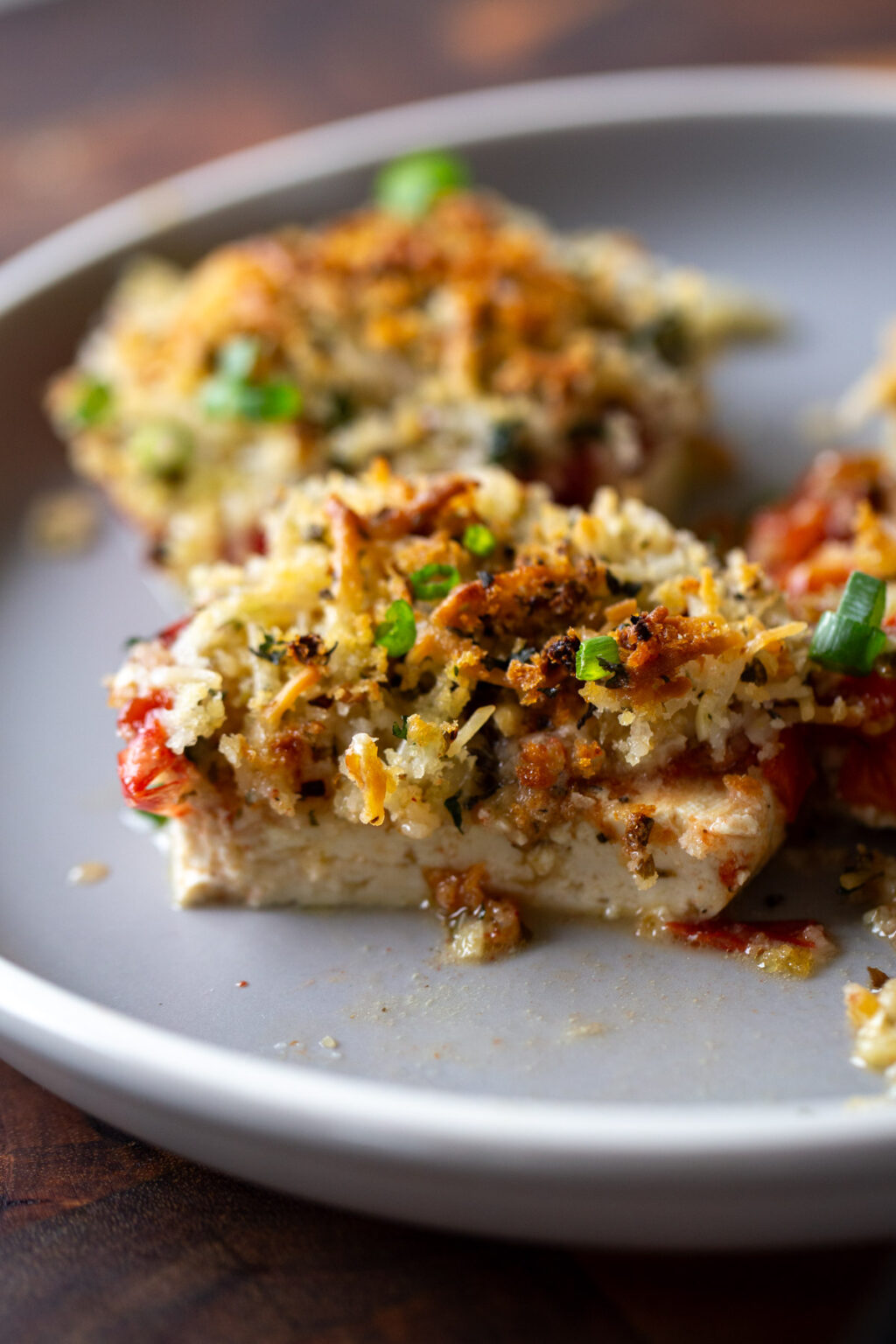 Baked Vegan Caprese Stacks