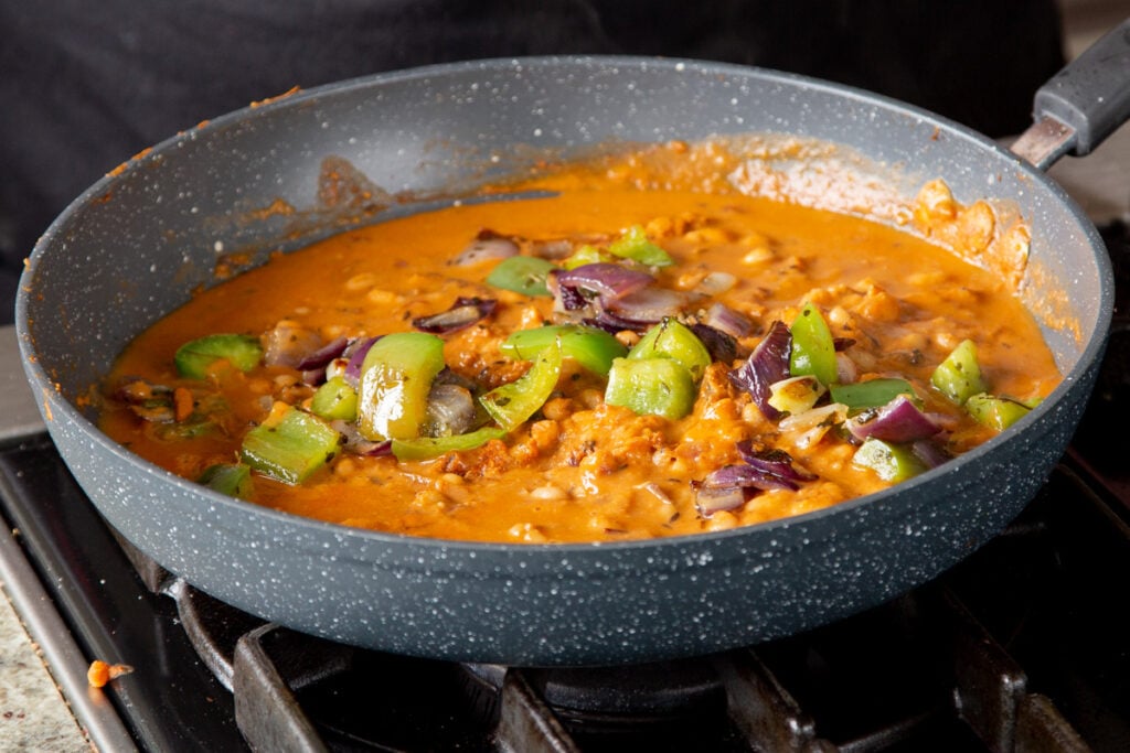 White Beans in Toasted Cumin Onion Sauce (Beans do Pyaza)