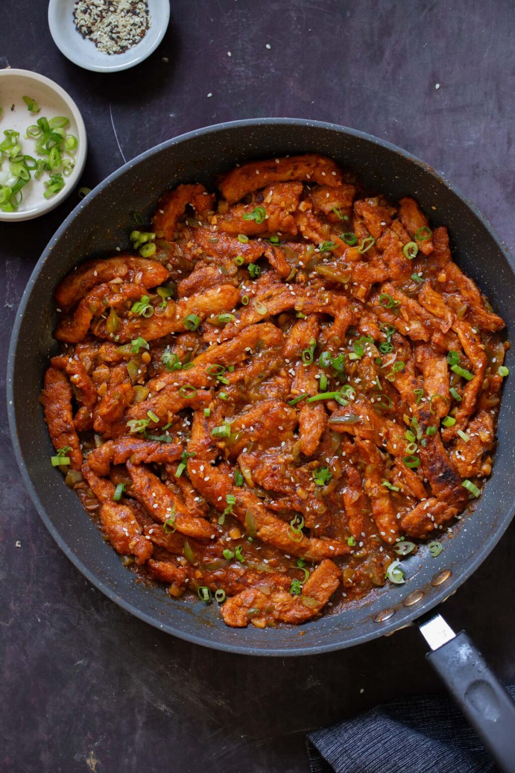 Indo Chinese Crispy Chicken Soycurls Vegan