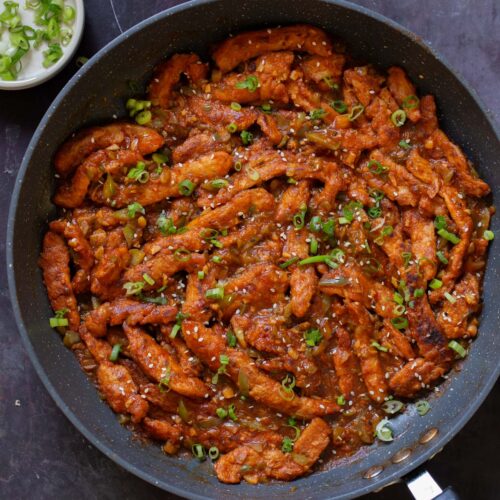 Indo Chinese Crispy Chicken Soycurls Vegan