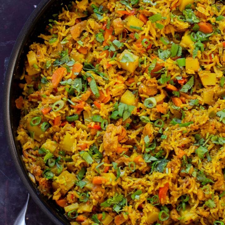One Pot Jamaican Curry Rice