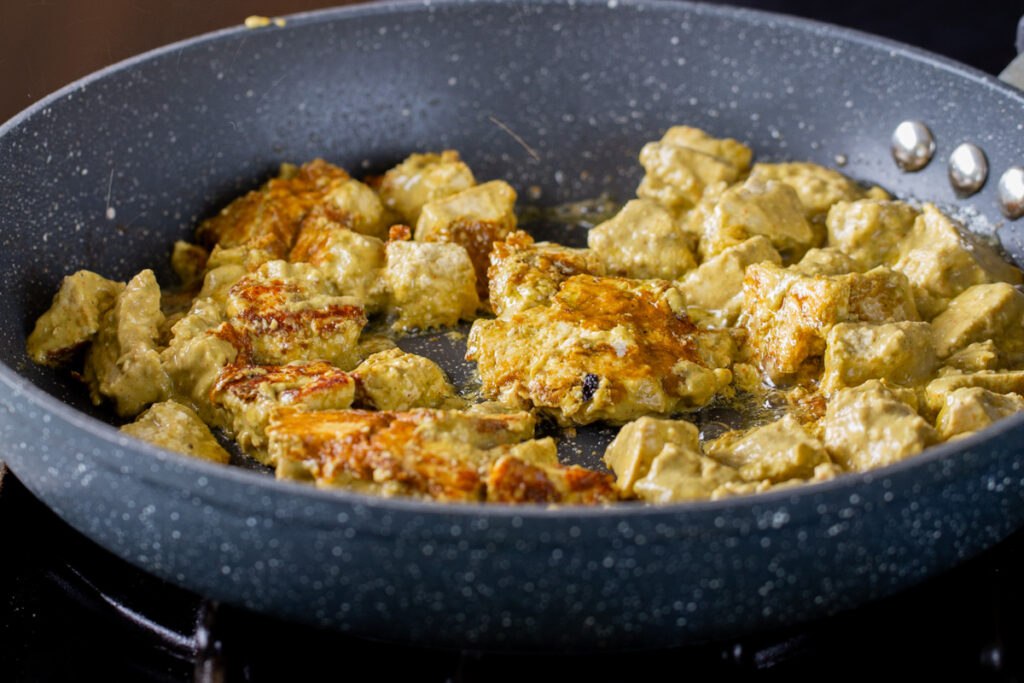 Tofu Barra (Vegan Chicken Barra) North India silky curry