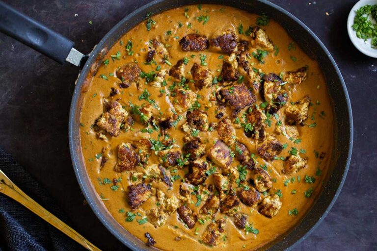 Tofu Barra (Vegan Chicken Barra) North India silky curry