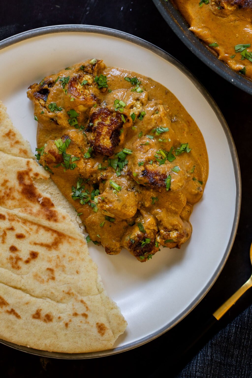 Tofu Barra (Vegan Chicken Barra) North India silky curry