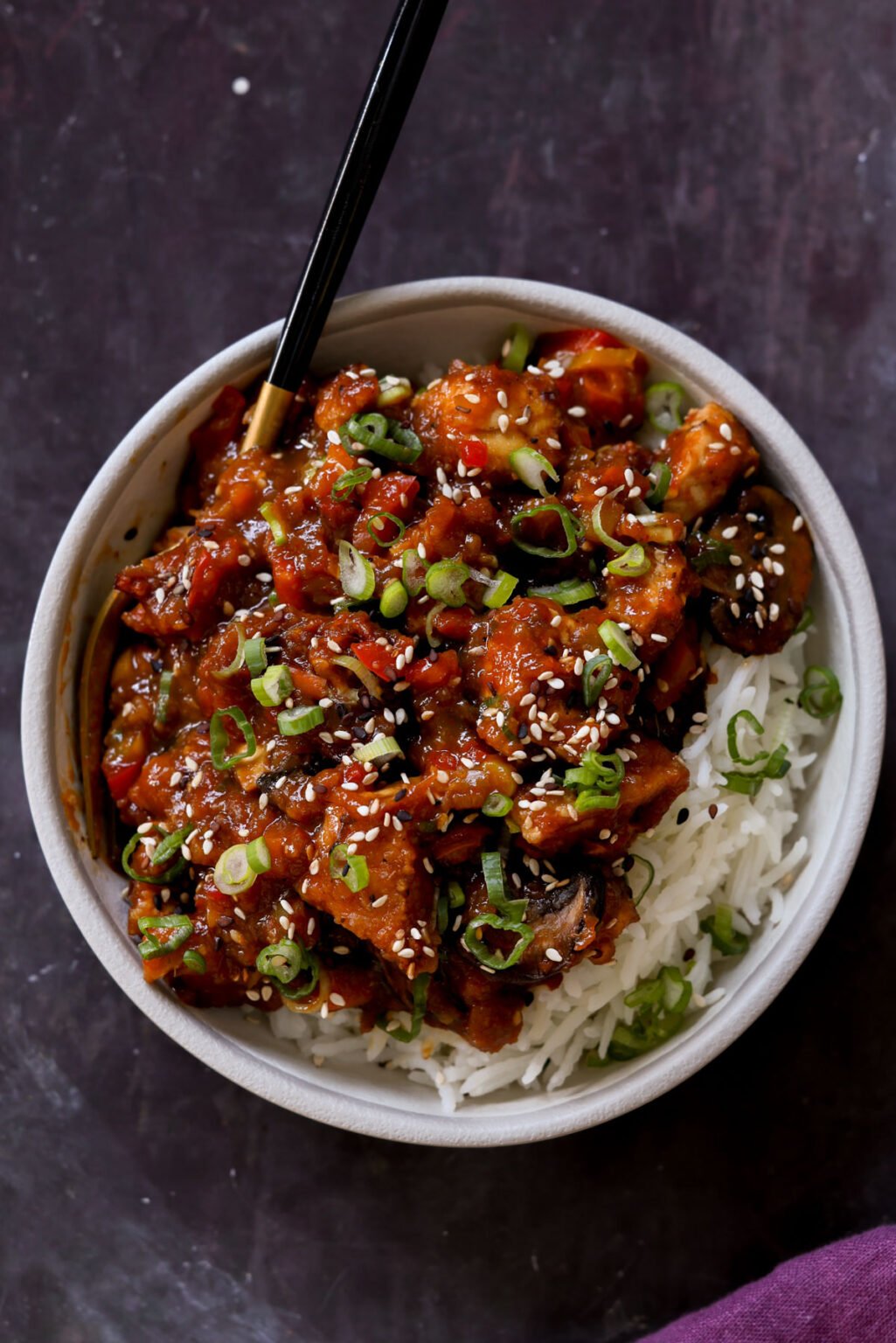 Baked Mushroom Tofu Stir Fry
