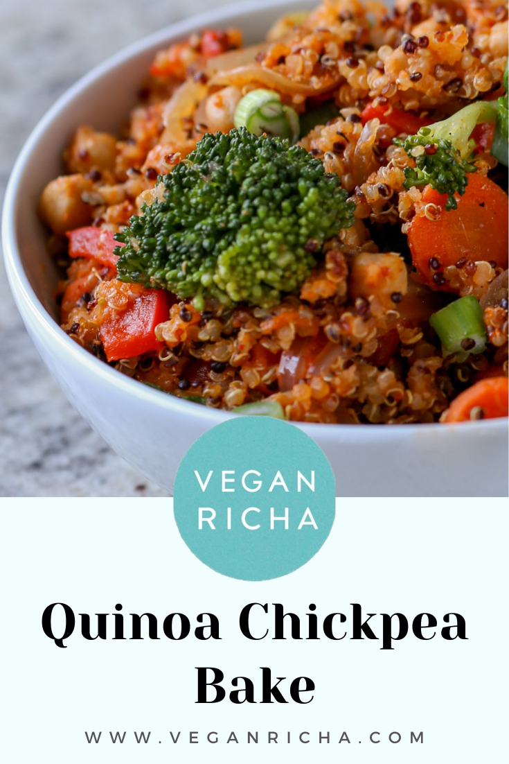 Spicy Quinoa Casserole with Chickpeas