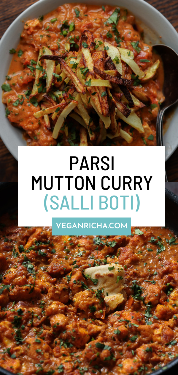 Salli Boti (Western Indian Meat Curry with Crispy Potatoes)