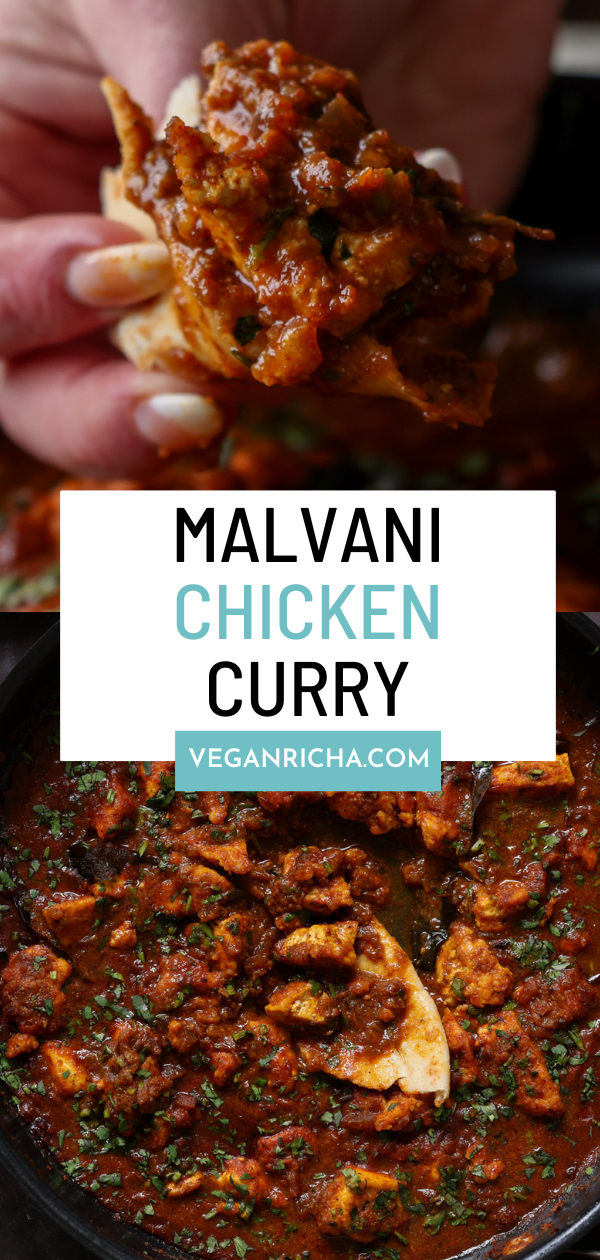 Malvani Chicken Curry (Western Indian Coconut Kashmiri Chili, Onion curry)