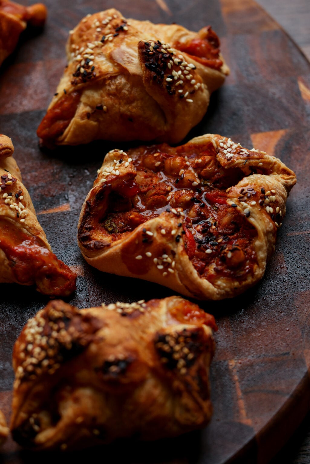 Chickpea Tikka Masala Puffs