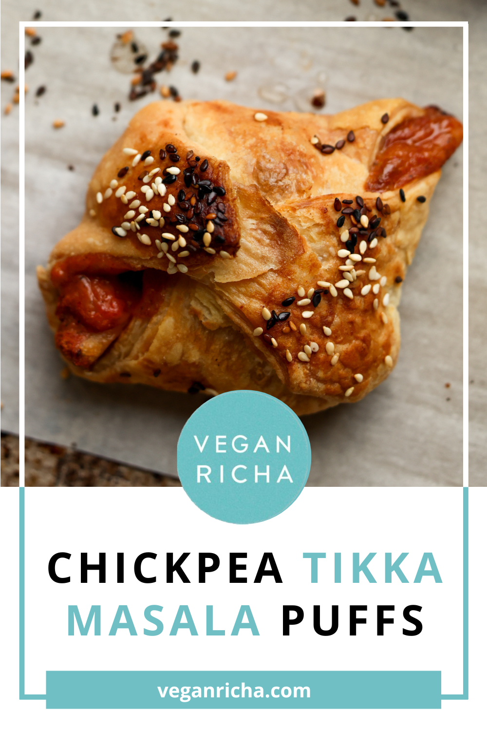 Chickpea Tikka Masala Puffs