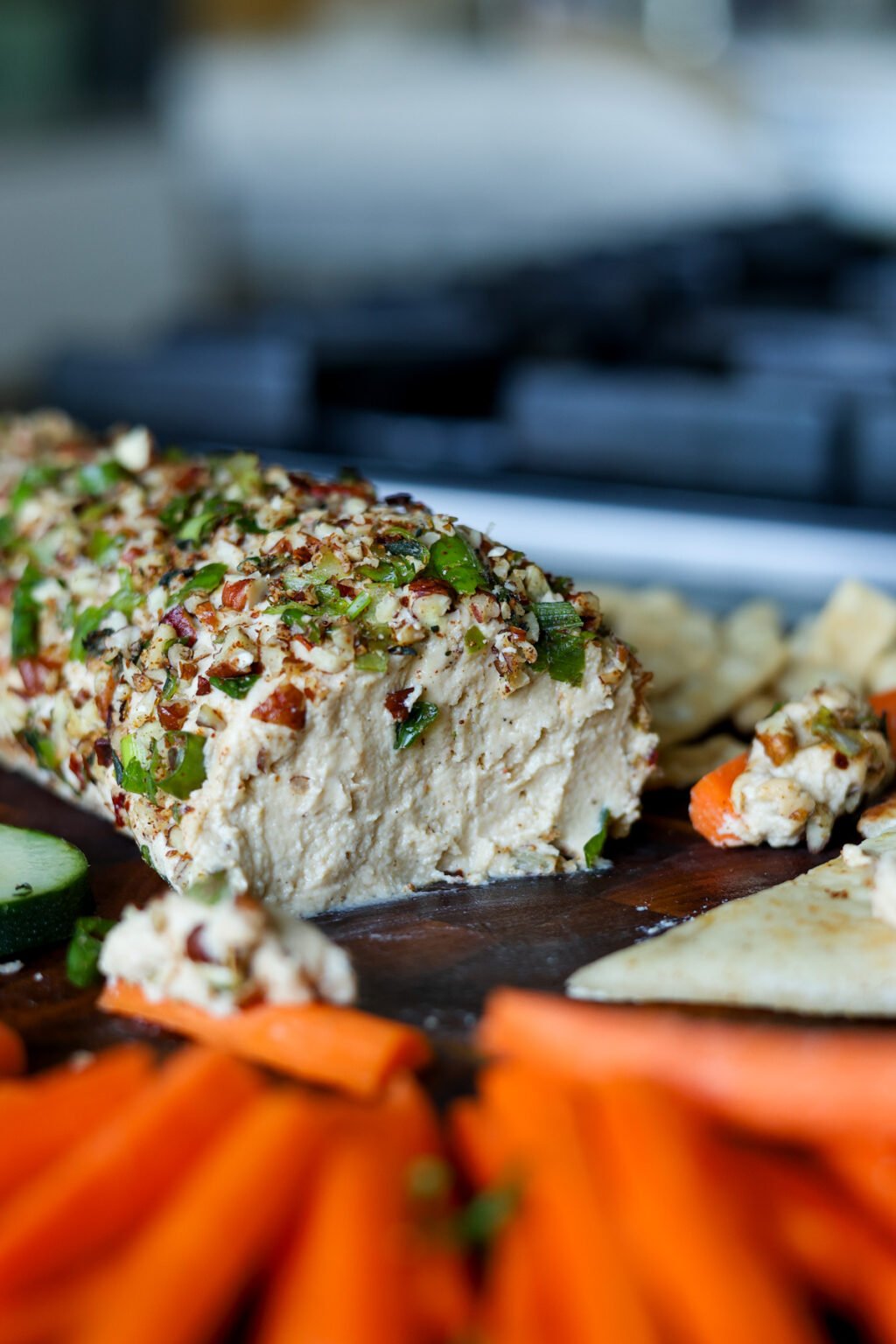 Holiday Vegan Cheese Log