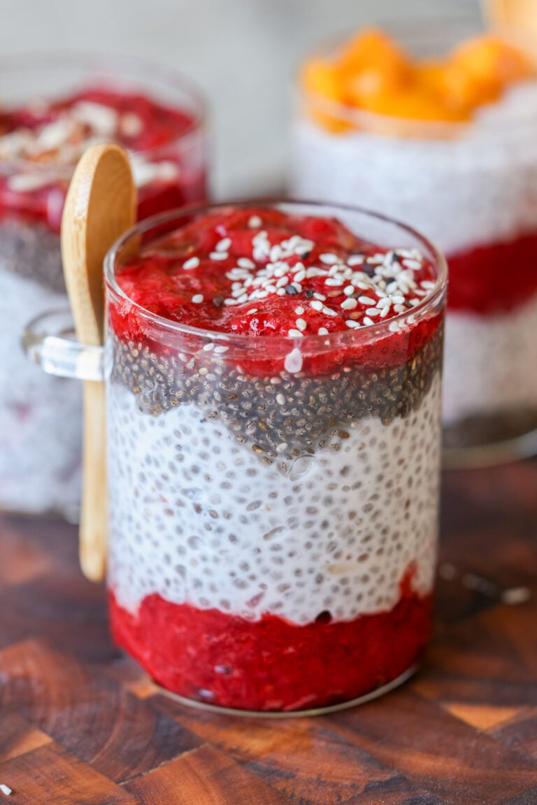 The BEST Strawberry Chia Pudding