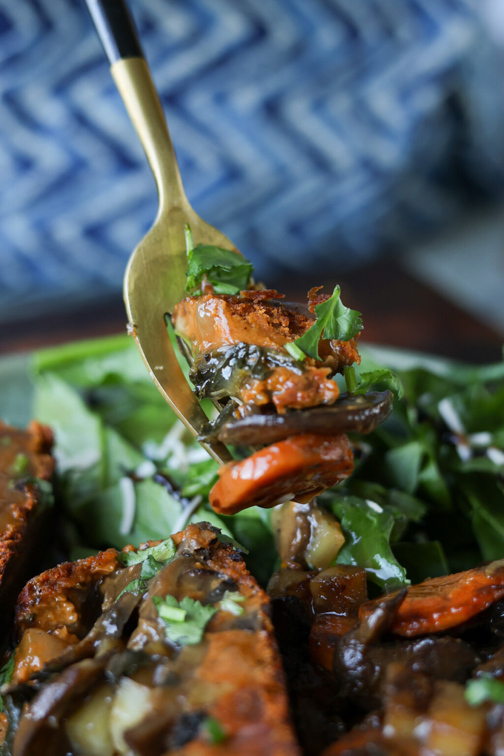 Sun Dried Tomato Roast with Mushroom-Potato Stuffing